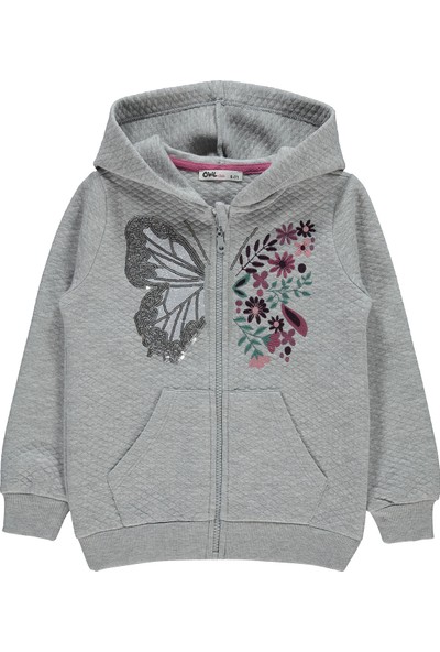 Civil Girls Kız Çocuk Kapüşonlu Hırka 6-9 Yaş Grimelanj