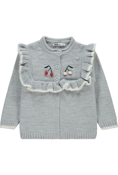 Civil Girls Kız Çocuk Hırka 2-5 Yaş Gri