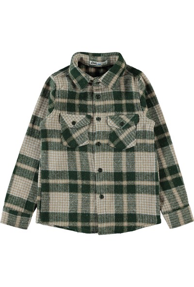 Civil Boys Erkek Çocuk Gömlek 6-9 Yaş Yeşil