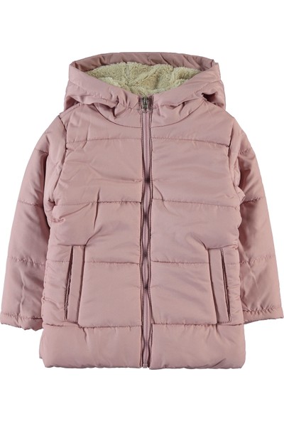 Civil Girls Kız Çocuk Kapüşonlu Mont 2-5 Yaş Pudra