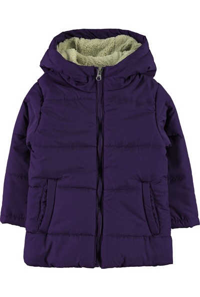 Civil Girls Kız Çocuk Kapüşonlu Mont 2-5 Yaş Mor