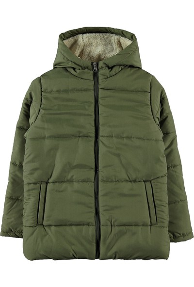 Civil Boys Erkek Çocuk Kapüşonlu Mont 10-13 Yaş Haki