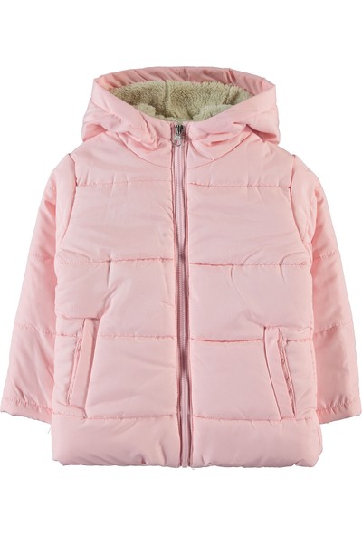Civil Girls Kız Çocuk Kapüşonlu Mont 2-5 Yaş Toz Pembe