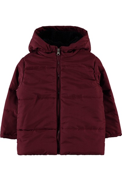 Civil Boys Erkek Çocuk Kapüşonlu Mont 2-5 Yaş Bordo