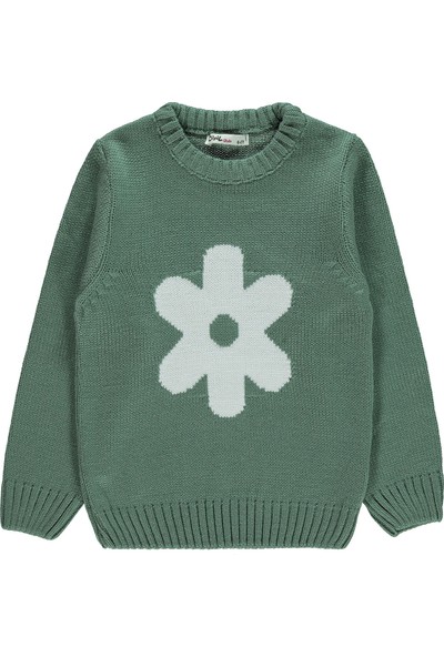 Civil Girls Kız Çocuk Triko Kazak 6-9 Yaş Su Yeşili