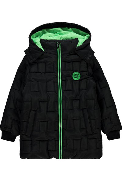 Civil Boys Erkek Çocuk Kapüşonlu Mont 10-13 Yaş Siyah