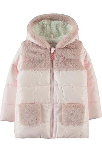 Civil Girls Kız Çocuk Kapüşonlu Mont 6-9 Yaş Pembe