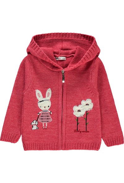 Civil Girls Kız Çocuk Kapüşonlu Hırka 2-5 Yaş Fuşya