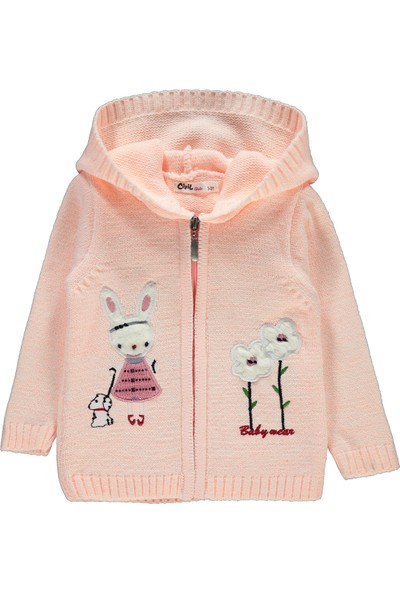 Civil Girls Kız Çocuk Kapüşonlu Hırka 2-5 Yaş Somon Civil Girls Kız Çocuk Kapüşonlu Hırka 2-5 Yaş Somon