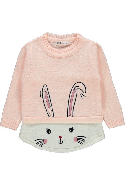 Civil Girls Kız Çocuk Triko Kazak 2-5 Yaş Somon