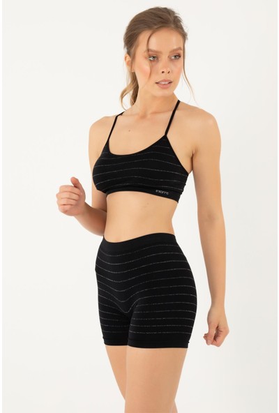 Miorre Shiny Dikişsiz Kaplı Spor Büstiyer