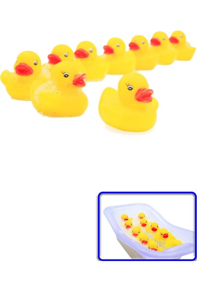 Global Toys Vak Vak Ailesi Banyo ve Havuz Arkadaşım Şirin Et Ördekler 9 Adet
