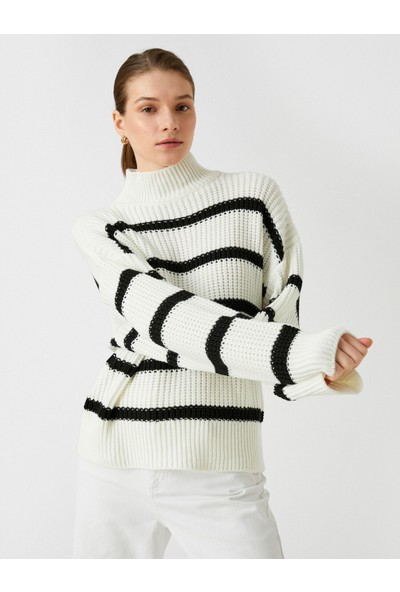 Balıkçı Yaka Örgü Kazak