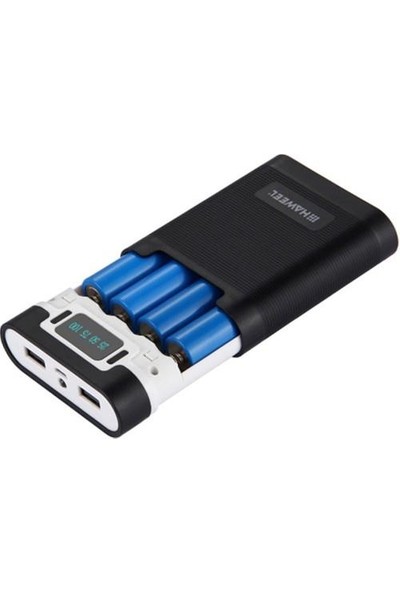 Haweel Digital Göstergeli Pil Takılan Taşınabilir Powerbank, 4 Pil Kapasiteli Taşınabilir Şarj Haweel Digital Göstergeli Pil Takılan Taşınabilir Powerbank, 4 Pil Kapasiteli Taşınabilir Şarj