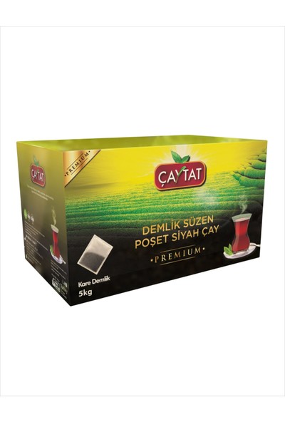 Çaytat Premium Kare Demlik Süzen Poşet Çay 5 kg Çaytat Premium Kare Demlik Süzen Poşet Çay 5 kg