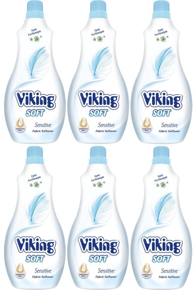 Viking Çamaşır Yumuşatıcı 1400 ml Soft Sensitive (Yeni) 6'lı Set (114 Yıkama) Viking Çamaşır Yumuşatıcı 1400 ml Soft Sensitive (Yeni) 6'lı Set (114 Yıkama)