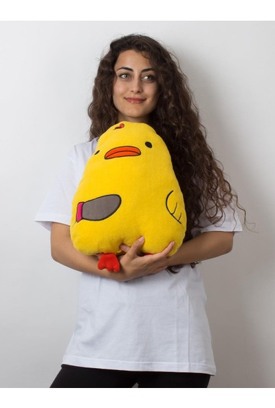 T-35 Belalı Civciv Ben Belanın Kendisiyim Peluş Yastık T-35 Belalı Civciv Ben Belanın Kendisiyim Peluş Yastık