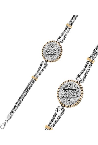 Takı925 Hazreti Süleyman Mührü Işlemeli Gümüş Bileklik Takı925 Hazreti Süleyman Mührü Işlemeli Gümüş Bileklik