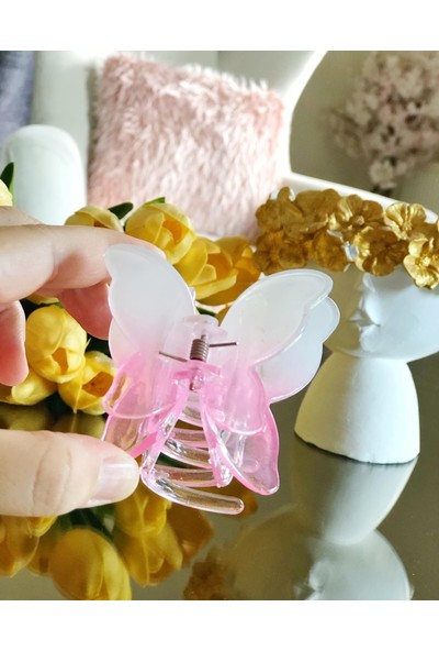 Atelier Efdal Çift Kanatlı Kelebek Büyük Boy Kadın Mandal Toka