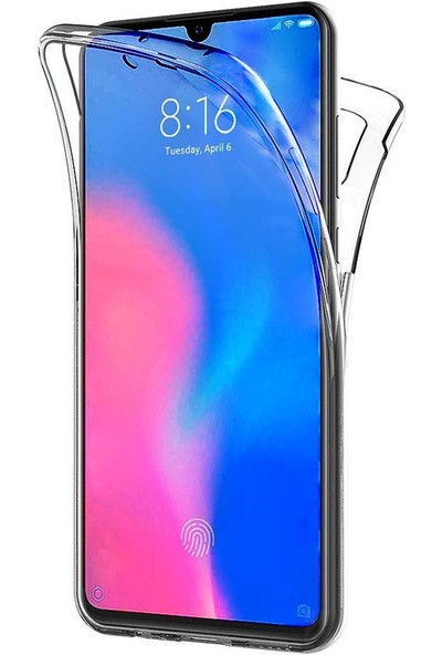 BT Aksesuar Xiaomi Mi 9 Se 360 Derece Şeffaf Silikon Kılıf Komple Koruma