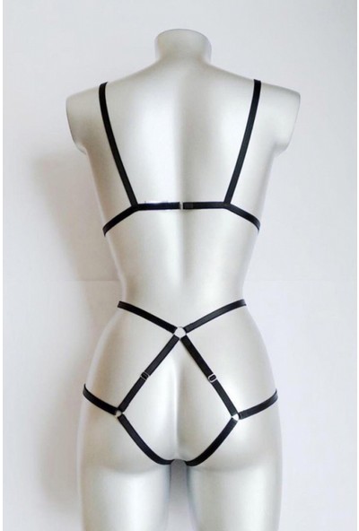 Vücudu Seksi Gösteren Lastik Harness - APFT371 Vücudu Seksi Gösteren Lastik Harness - APFT371