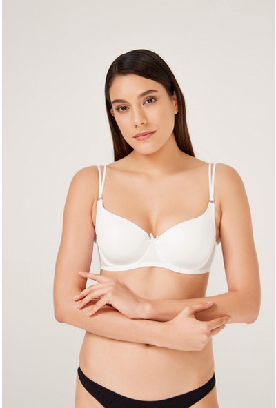 Dolgusuz Sütyen - Ekru