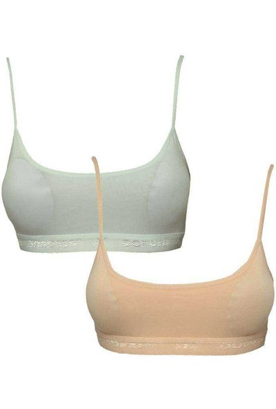 Pedli Ip Askılı Krem ve Ten Rengi Büstiyer 2 Adet Pedli Ip Askılı Krem ve Ten Rengi Büstiyer 2 Adet