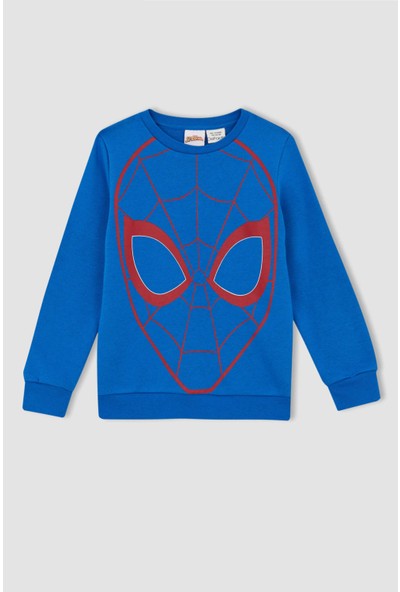 DeFacto Erkek Çocuk Regular Fit Kalın Sweatshirt Kumaşı Spiderman Lisanslı Bisiklet Yaka Sweatshirt X9566A622AU DeFacto Erkek Çocuk Regular Fit Kalın Sweatshirt Kumaşı Spiderman Lisanslı Bisiklet Yaka Sweatshirt X9566A622AU