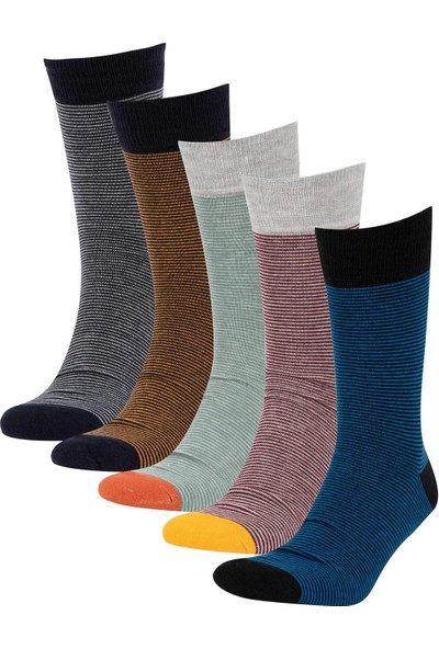 DeFacto Erkek Pamuklu 5'li Uzun Çorap Y2603AZNS DeFacto Erkek Pamuklu 5'li Uzun Çorap Y2603AZNS