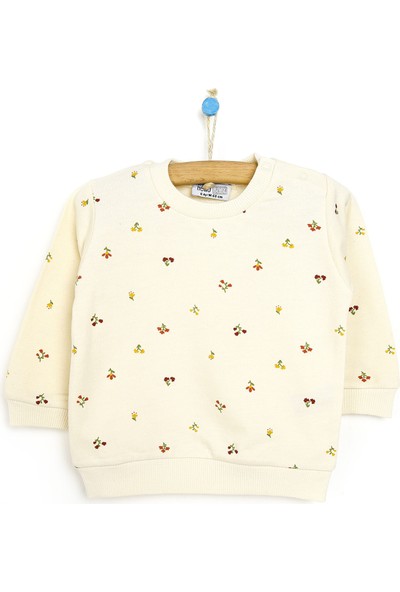 Hello Baby Hellobaby Basic Kız Bebek Şardonlu Iki Ip Baskılı Sweatshirt