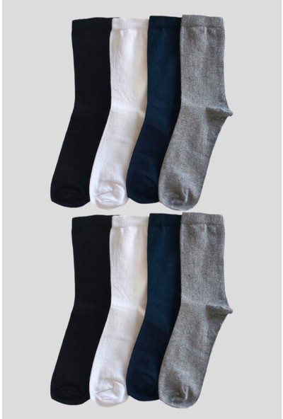 Ollero Çocuk Okul Çorabı Düz Renk 8 Çift