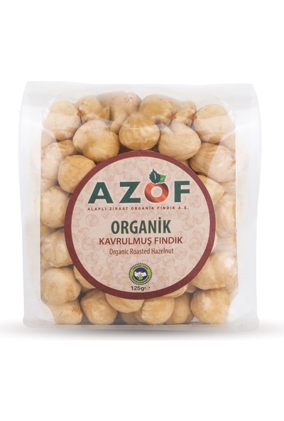 Azof Organik Kavrulmuş Fındık 250GR Azof Organik Kavrulmuş Fındık 250GR