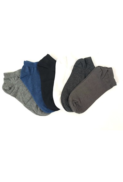 Eyl Butik 6'lı Bilek Boy Soft Pamuklu Çorap Karışık Renkli Eyl Butik 6'lı Bilek Boy Soft Pamuklu Çorap Karışık Renkli