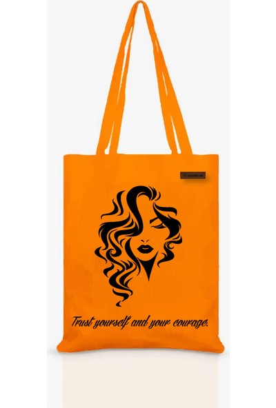 Clothing Art Turuncu Bez Kadın Omuz Çantası Clothing Art Turuncu Bez Kadın Omuz Çantası
