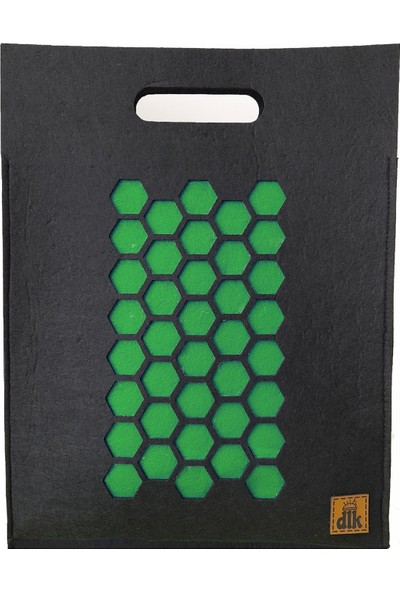 Butik Tasarım Keçe Kadın El Çantası - Renk Petekleri Butik Tasarım Keçe Kadın El Çantası - Renk Petekleri