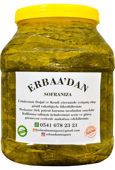 Erbaadan Salamura Yaprak 3 kg Erbaadan Salamura Yaprak 3 kg