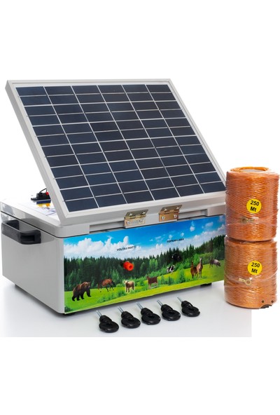 Arslan Grup Enerji 22W Güneş Panelli Elektrikli Çit Sistemi Ayı Domuz Kovucu Panelli Çit Makinası Arslan Grup Enerji 22W Güneş Panelli Elektrikli Çit Sistemi Ayı Domuz Kovucu Panelli Çit Makinası