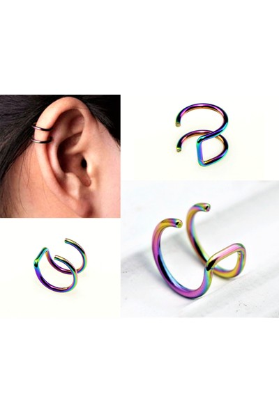 Tükkan Accessories Deliksiz Sıkıştırma Fake Dudak Burun Kulak Kıkırdak Septum 316L Cerrahi Çelik Siyah Kaplama Tükkan Accessories Deliksiz Sıkıştırma Fake Dudak Burun Kulak Kıkırdak Septum 316L Cerrahi Çelik Siyah Kaplama