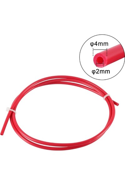 Robo90 3D Yazıcı Ptfe Teflon Boru - Kırmızı - 1 Metre Robo90 3D Yazıcı Ptfe Teflon Boru - Kırmızı - 1 Metre