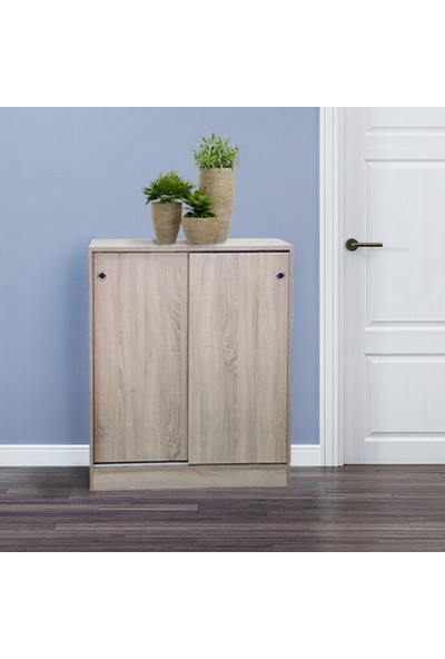 Karen Hazar Sürgülü Kapaklı Ayakkabılık