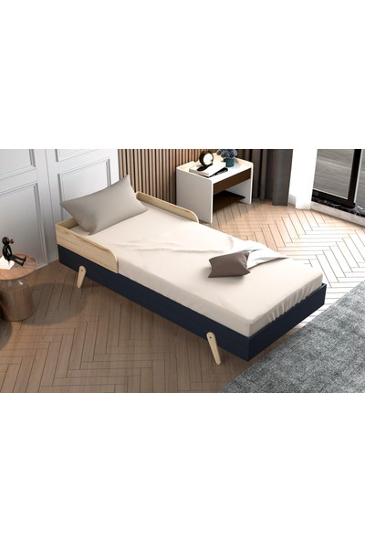 Elif Ahşap Çocuk Karyola-Antrasit