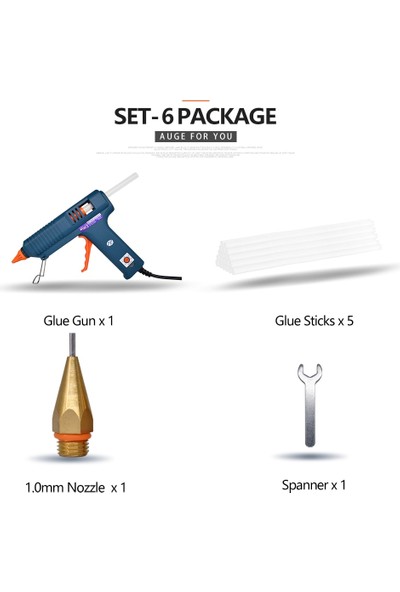 Shenzhen Xin Xin 11 mm Tutkal Çubuğu ile Sıcak Tutkal Tabancası - Mavi (Yurt Dışından)