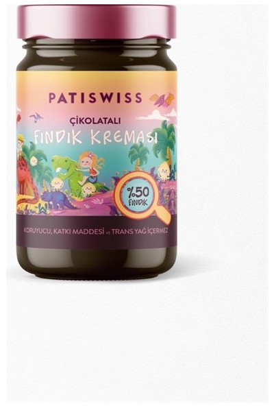 Patiswiss Çocuklara Özel Çikolatalı Fındık Kreması %50 Fındıklı