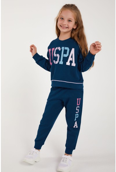 U.S. Polo Assn. U.s. Polo Assn Lisanslı Uzay Mavisi Kız Çocuk Kapüşonlu Eşofman Takım U.S. Polo Assn. U.s. Polo Assn Lisanslı Uzay Mavisi Kız Çocuk Kapüşonlu Eşofman Takım