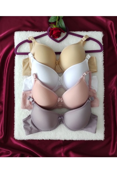 Nesterinzar Kadın Dolgusuz Balenli Günlük 4'lü Sütyen Takımı Nesterinzar Kadın Dolgusuz Balenli Günlük 4'lü Sütyen Takımı