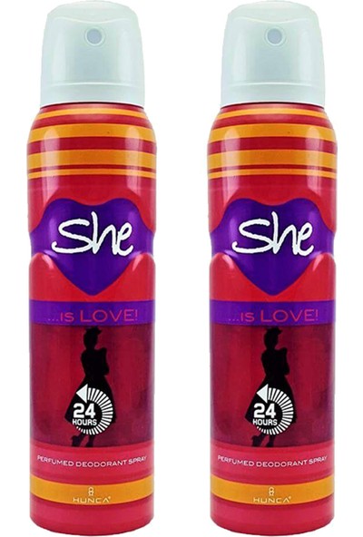 Emotion 2 Adet She Is Love Kadın Deodorant Sprey-150 Ml Emotion 2 Adet She Is Love Kadın Deodorant Sprey-150 Ml