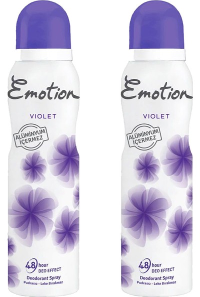 Emotion 2 Adet Emotion Violet Kadın Deodorant 150 Ml Emotion 2 Adet Emotion Violet Kadın Deodorant 150 Ml
