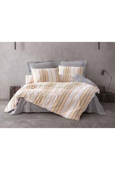 Cotton Box Natureforce Çift Kişilik Nevresim Takımı Tribus Sarı