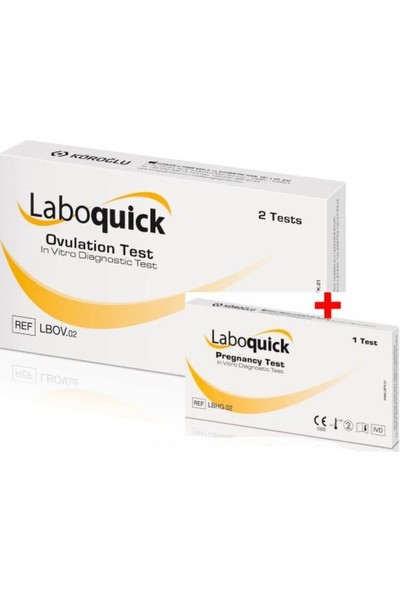 Laboquick Ovülas-Yon Testi 2 Test X 10 Paket + Gebe-Lik Testi 1 Test X 6 Paket Laboquick Ovülas-Yon Testi 2 Test X 10 Paket + Gebe-Lik Testi 1 Test X 6 Paket