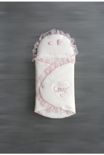 Kundak Çizgi Efektli Love Kız Bebek Pembe PS9915 Kundak Çizgi Efektli Love Kız Bebek Pembe PS9915